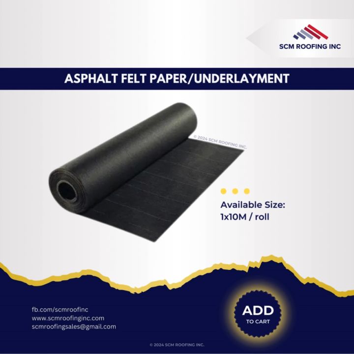 Asphslt Felt Underlayment, Felt Paper Asphalt Roof Underlayment - 1 ...
