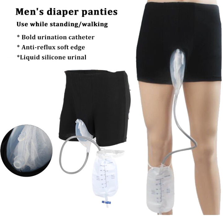 Silicone Funnel Urine Catheter Incontinence Underpants Washable ...