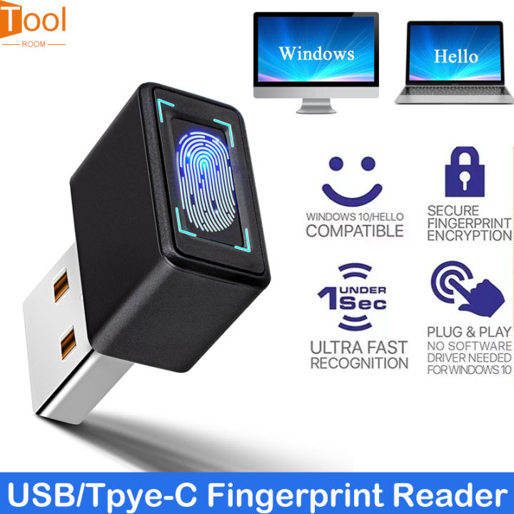 USB Fingerprint Reader For Windows 10/11 File Encryption Computer ...