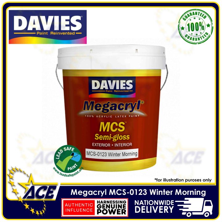 Davies Megacryl Semi-Gloss MCS-0123 Winter Morning 16 Liters | Lazada PH
