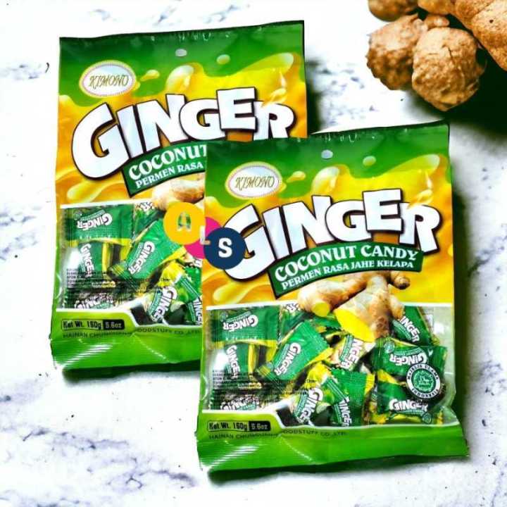 Permen rasa Jahe Kelapa/Ginger Coconut Candy Kemasan 160g. | Lazada