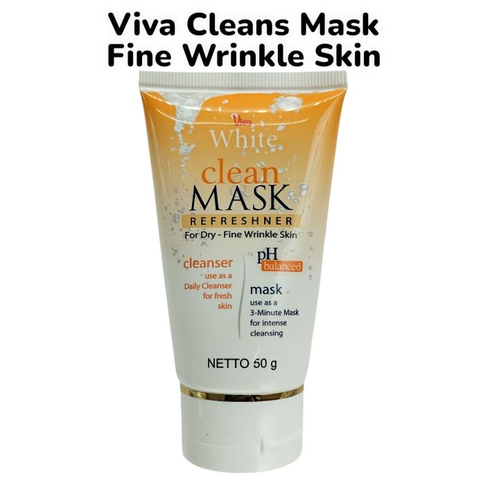 Viva White Clean Mask Refreshner Face Cleanser 50g | Pembersih Wajah ...