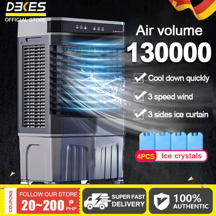 【Ready Stock】DEKES 50L Mobile Air Conditioner Air Cooler Spray Fan Air ...