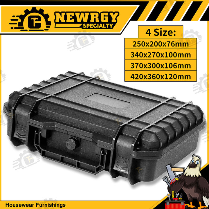 4 Sizes ABS Plastic Protective Carry Case Storage+Foam Waterproof Hard ...