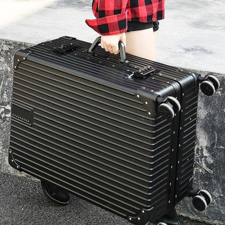 Large Capacity Aluminum Frame Password Box Luggage Travel Carry-On ...