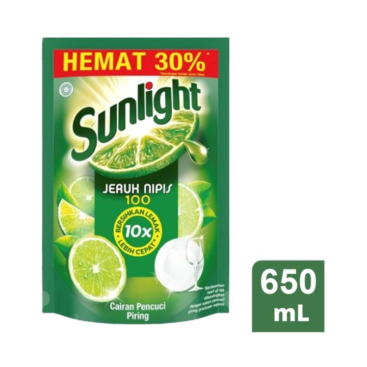 sunlight sabun cuci piring 650ml extra 30% | Lazada Indonesia