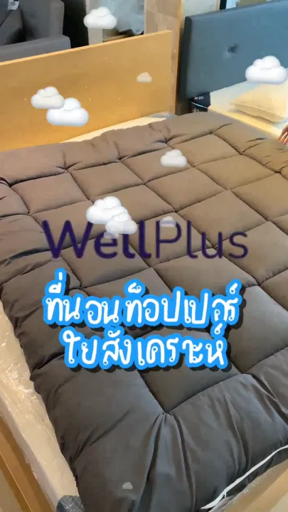 Wellplus Topper รุ่น Casey หนา 4 นิ้ว ท็อปเปอร์ ท็อปเปอร์สุขภาพ ที่นอน ...