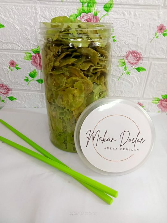 MAKAN DOELOE Keripik Pisang Lumer Rasa Matcha 300gr II 1000ml FREE ...