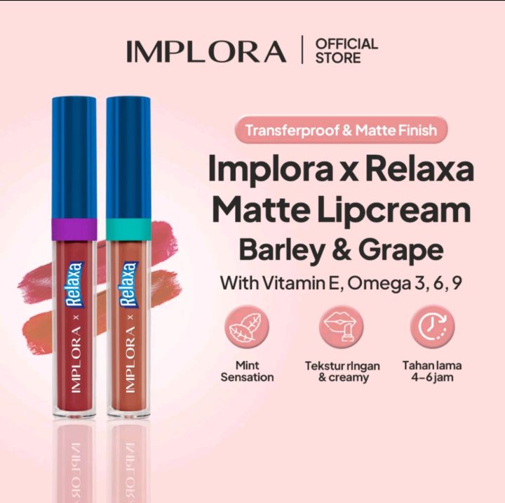 IMPLORA x RELAXA - Lip Cream Matte - Implora | Lazada Indonesia