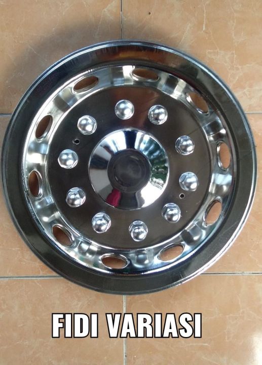 Wheeldop Diamond Chrome Ring 20 Bagian BELAKANG untuk bus fuso tronton ...