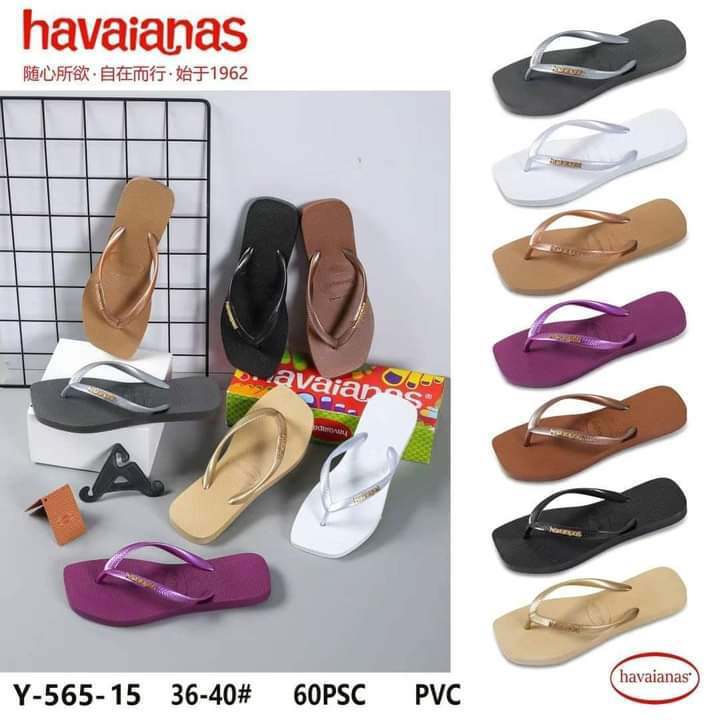 square cut slim slippers havaianass for women | Lazada PH