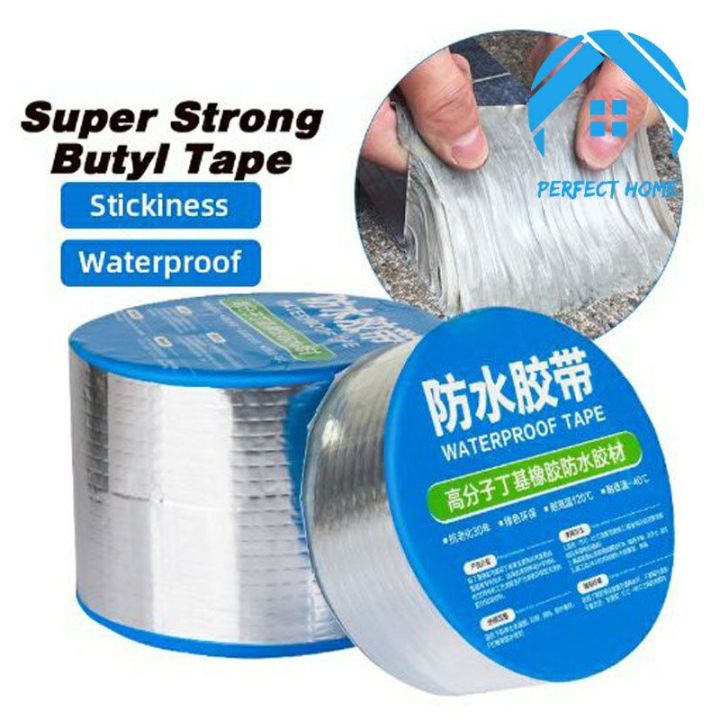 (5×5meter) Lakban Anti Bocor Lem Anti Air Aluminium Foil Butyl Super ...