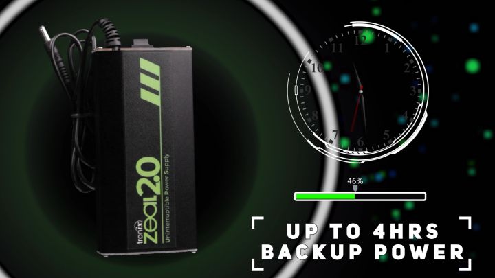 troniximaging Tronix Zeal 2.0 2 in 1 Wifi UPS Router UPS 12v Power ...