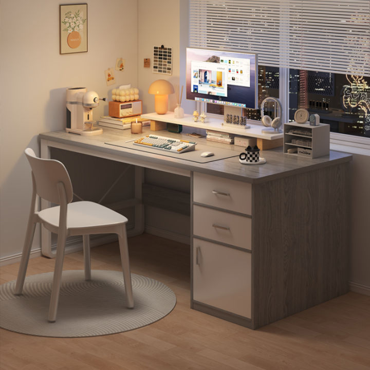 Modern Minimalist Computer Desk Home Office Workstation with Drawer ...