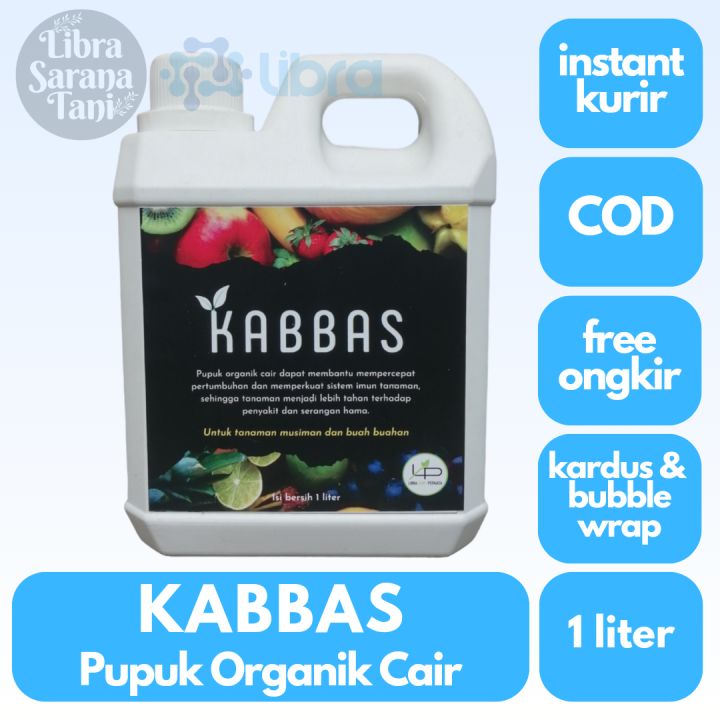 Kabbas Pupuk Organik Cair 1 Liter fase vegetatif dan generatif | Lazada ...