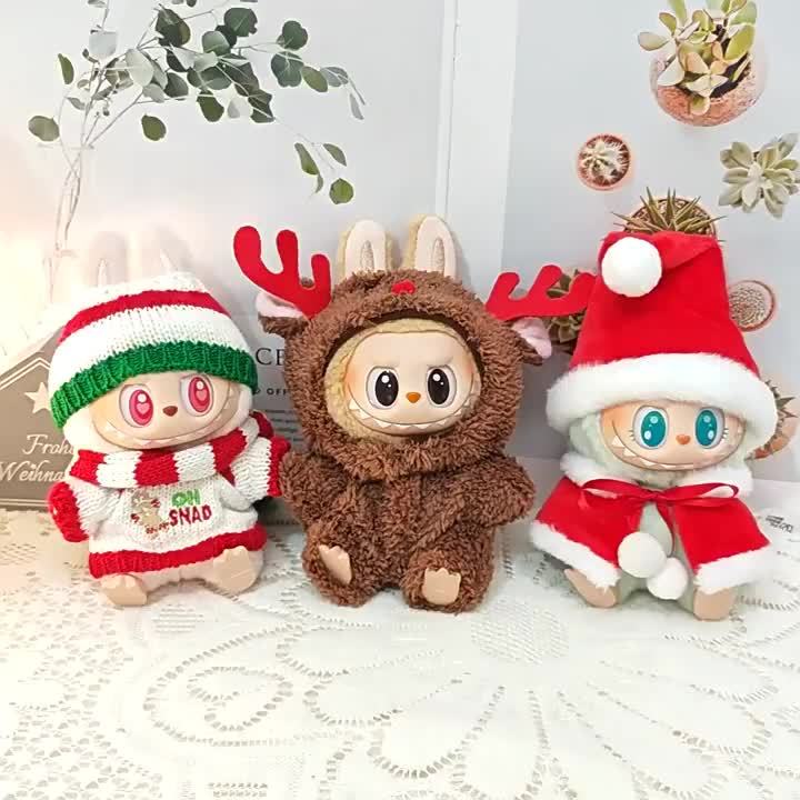 labubu Doll Christmas gift Labubu aron Pendant V1/V2 Doll Clothes Dress ...