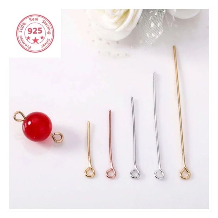 อายพินเงินแท้ S925 6 ชิ้น/เซ็ต SD26 | Lazada.co.th