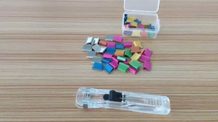 Portable Push Clamp Paper Binder Reusable Environmentally Friendly ...