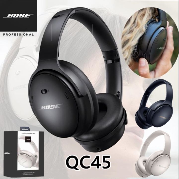 Bose QuietComfort 45 Headphones Bluetooth Microphone Wireless Noise ...