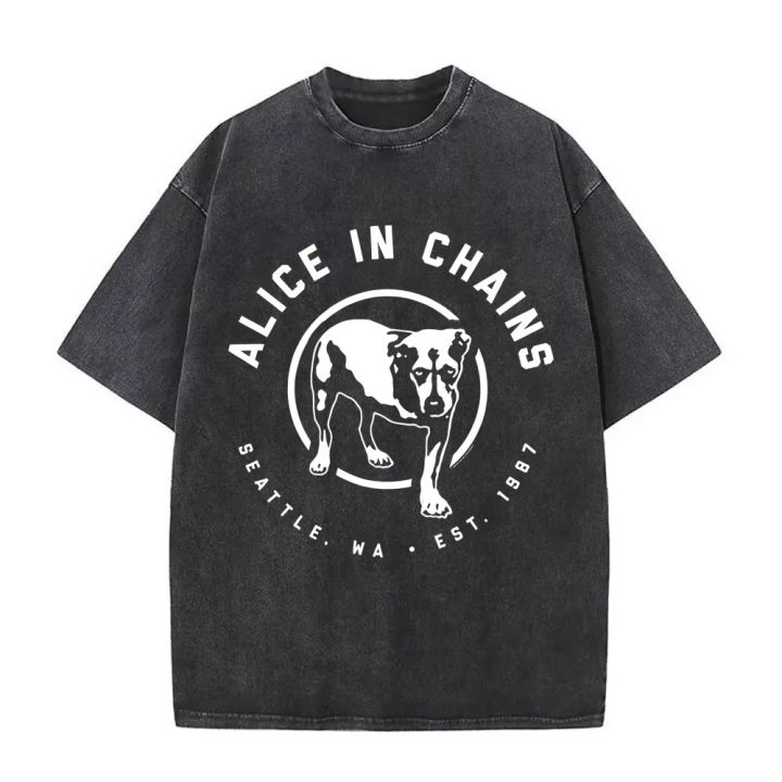 Limited Washed Vintage Rock Band Alice in Chains T-shirts Men Women ...