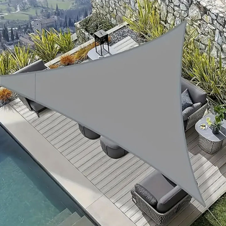 Outdoor Waterproof Shade Sail Awning Polyester Shade for Patio Balcony ...