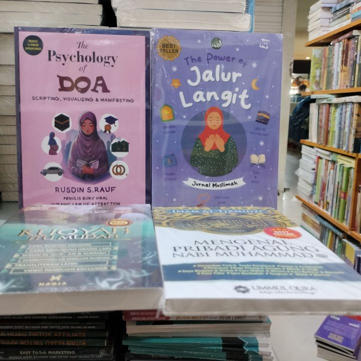 paket 4 buku the psychology of doa, the power of jalur langit, ruqyah itu mudah, dan buku sesuai ...