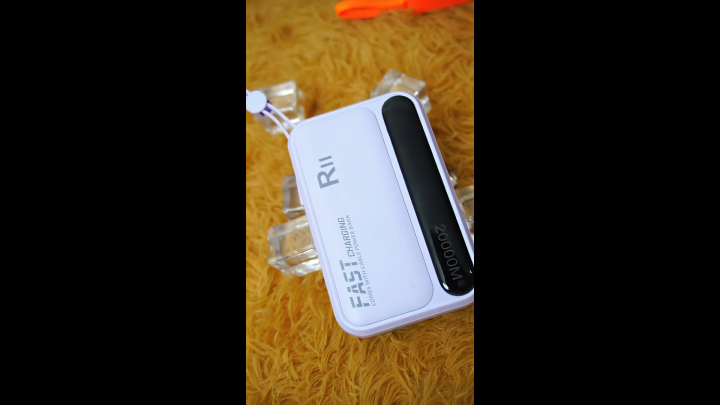 100% original good quality Power Bank 10000mAh Mini Powerbank Built in ...