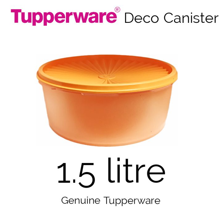 Tupperware Deco Canister 1.5 litre container | Lazada