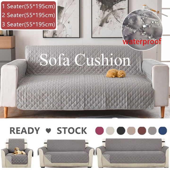 1/2/3 Seat Sofa Mat Pet Children Waterproof Anti-slip Sofa Mat Washable ...