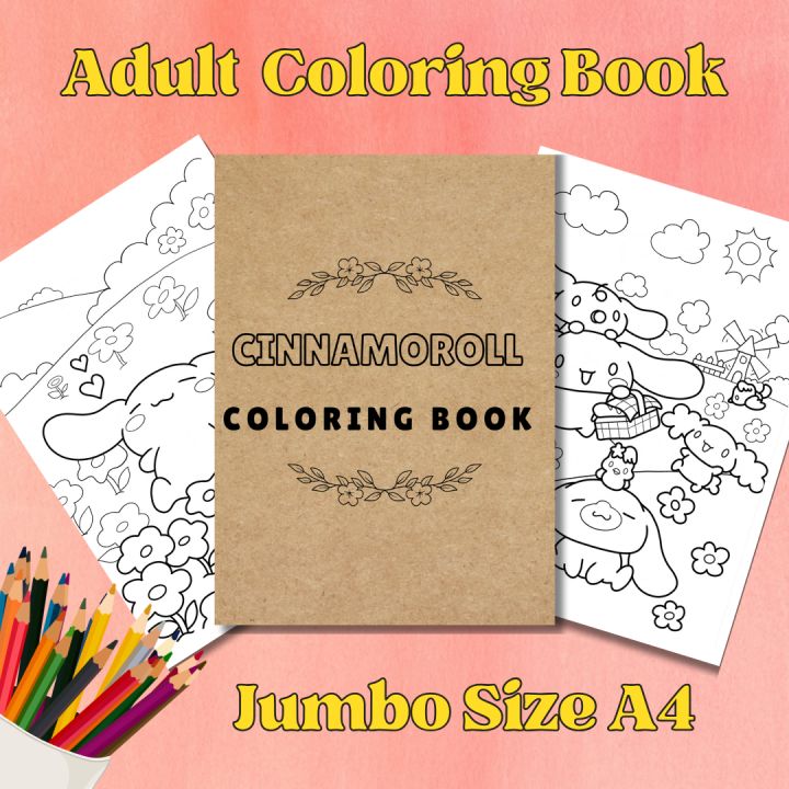 Cinnamoroll Coloring Book Jumbo Size A4 | Lazada PH