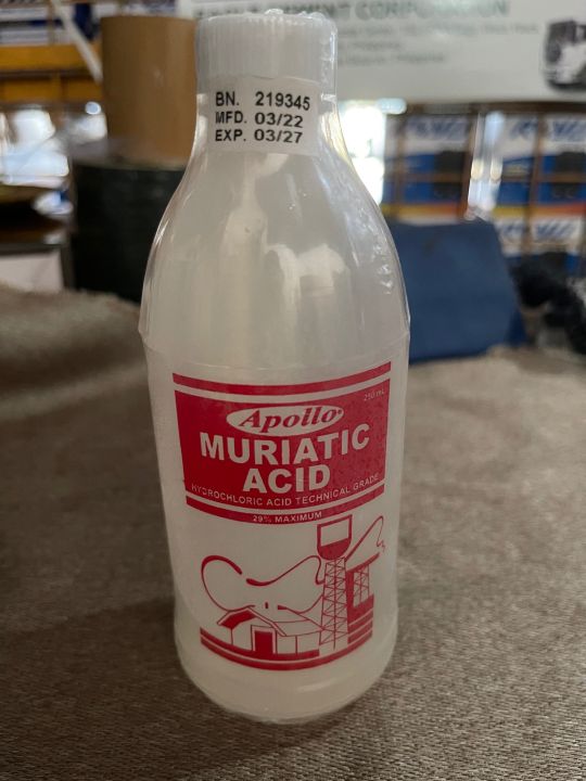 Apollo Muriatic Acid available 250ml | Lazada PH