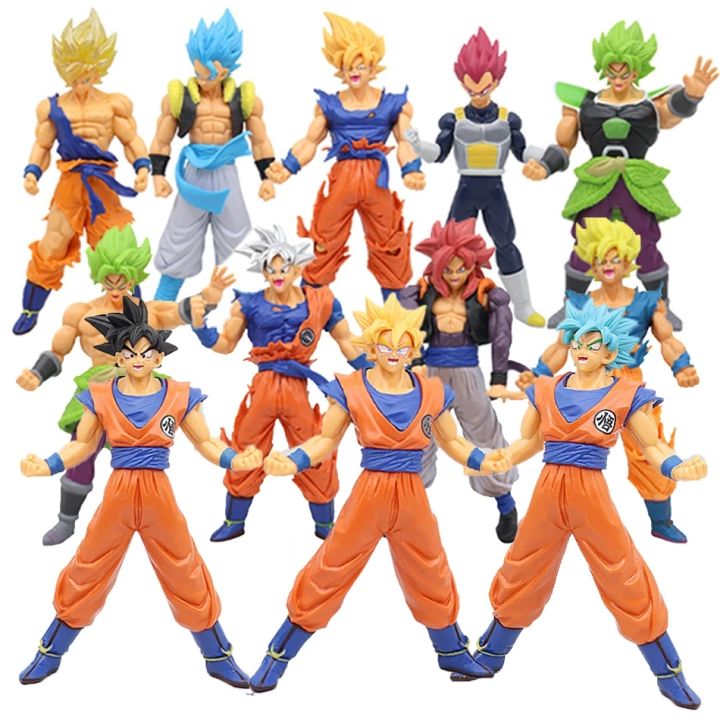 Dragon Ball Z Super Saiyan Anime Model Son Goku Scene PVC Action Figure ...