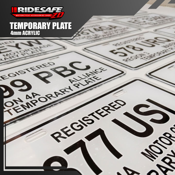 Temporary Plate for Motorcycle | Lazada PH