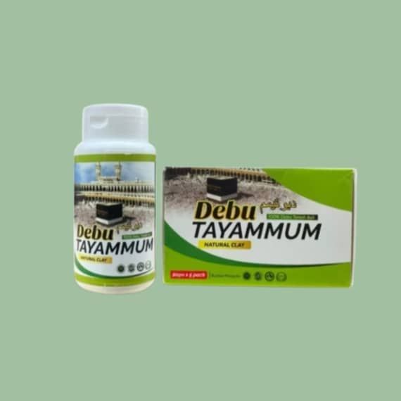 Debu tayammum halal wuduk powder syifa botol tanah liat | serbuk samak ...