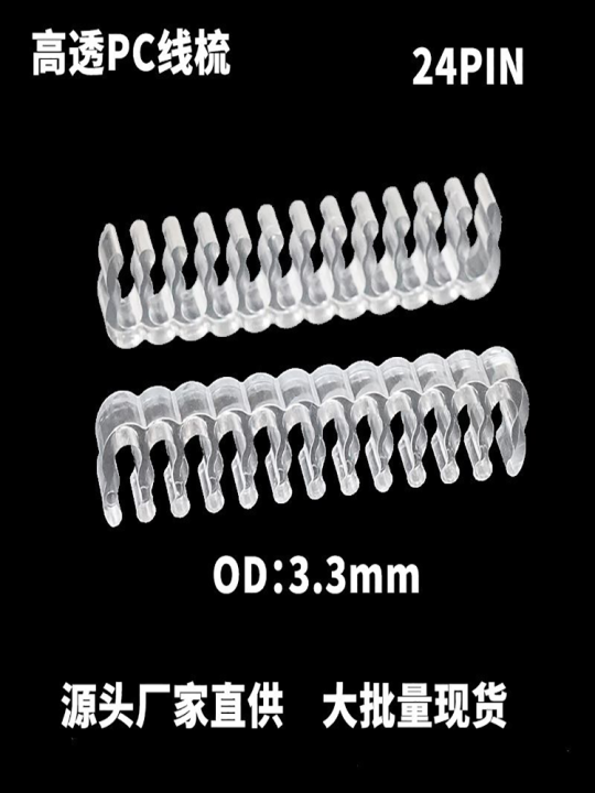 Transparent Mainboard Power Cable Organizer 24-Pin CPU Power Supply ...
