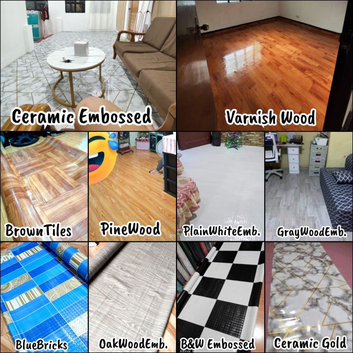 TEAM WOOD And CERAMIC DESIGNS Rubberized Linoleum Floormat ( Peryard ) | Lazada PH