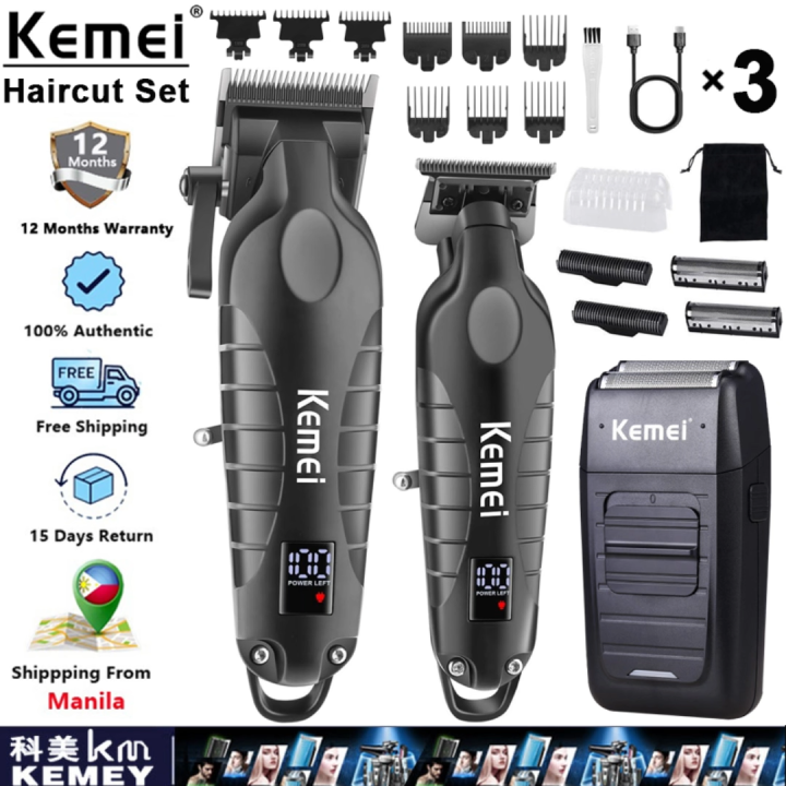 Kemei KM-2290/2293/1102 Professional Hair Clipper Kit Rechargeable Razor For Haircut Original ...