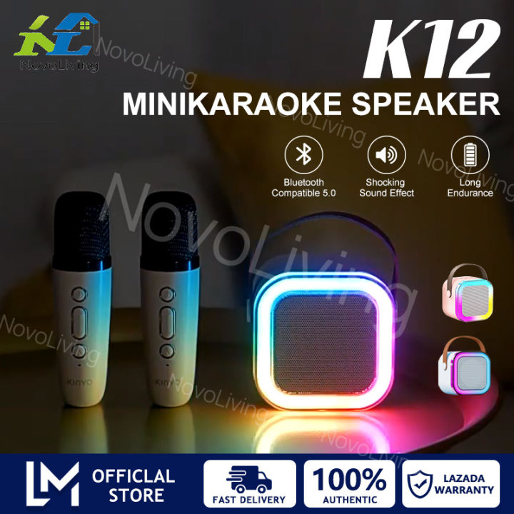 Novolivng K12 Wireless Karaoke Speaker With Karaoke Bluetooth Microphone Home KTV Karaoke ...