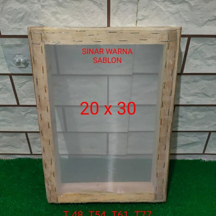 Frame screen sablon 20 x 30 kain lengkap | Lazada Indonesia