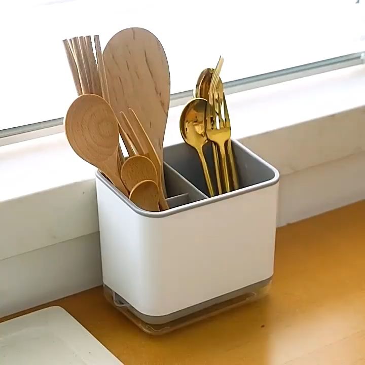 Kitchen Tableware Spoon Utensils Storage Box Rack Holder ...