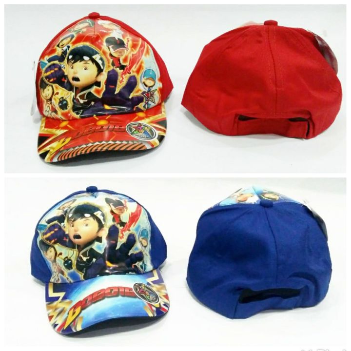 Topi anak laki baseball hat cap karakter printing Boboiboy Boboi boy ...