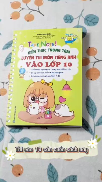 combo 2c TAKE NOTE! Kiến thức luyện thi môn Tiếng Anh vào lớp 10 ...