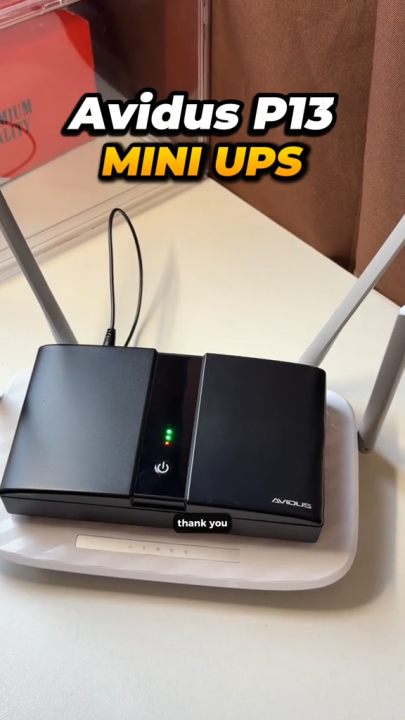 AVIDUS P13 20000mAh 36W Mini UPS Backup Power Supply 5V 9V 12V POE ...