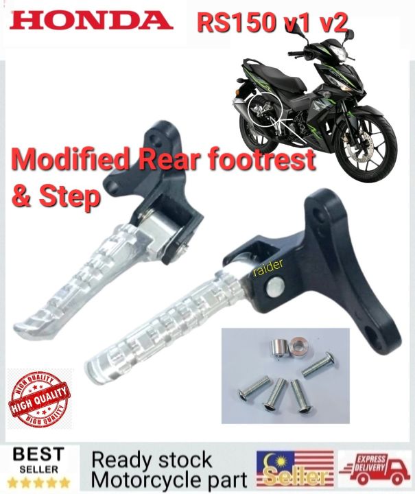 Honda RS150 v1 v2 Modified Rear footrest & Step | Lazada