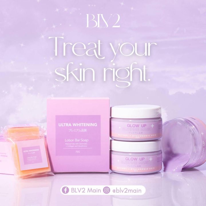 BLV2 Glow up Sleeping Mask RETINOL + HYALURONIC ACID | BLV2 Ultra ...
