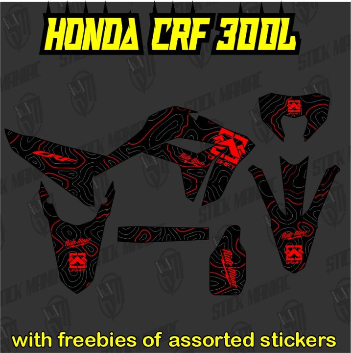 Honda CRF 300L decals sticker, Laminated | Lazada PH