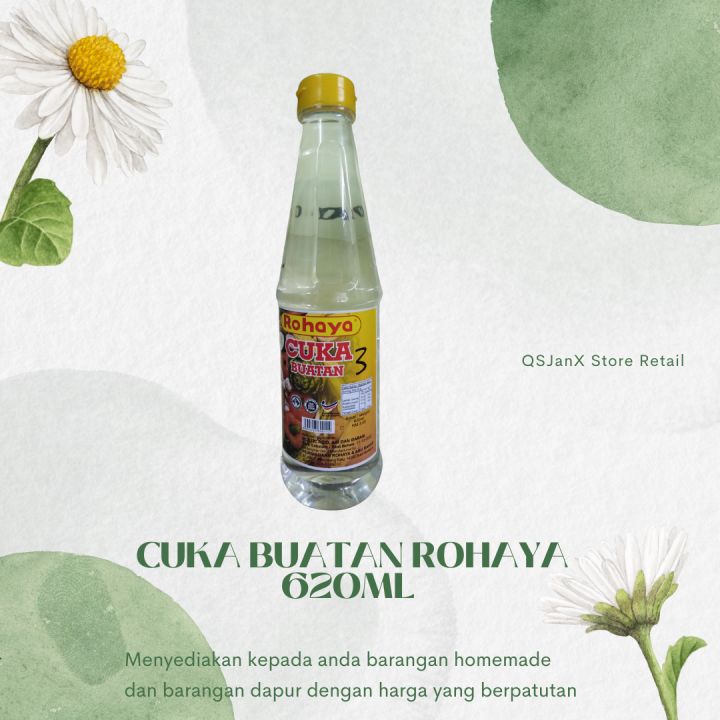 🔥 Cuka Buatan / Vinegar Rohaya 620ml Produk Bumiputera 100% Asli ...