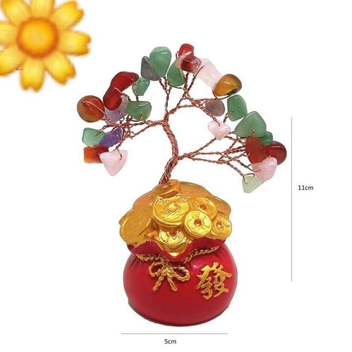 Bonsai Miniature fengshui Lucky Money Tree for Lucky Charms Home Decor ...