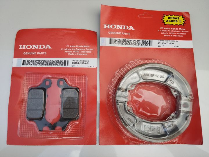 HONDA GENUINE brake pad / brake shoe for CLICK V2 > 125 > 150 | Lazada PH