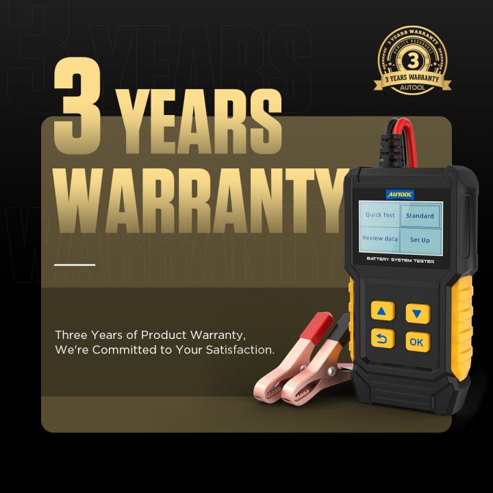 AUTOOL BT360 เครื่องทดสอบระบบแบตเตอรี่รถยนต์ 20-2000CCA การสตาร์ท ...